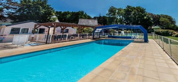 Camping 2 éToiles - Piscine  - Ccaibid - Locquirec