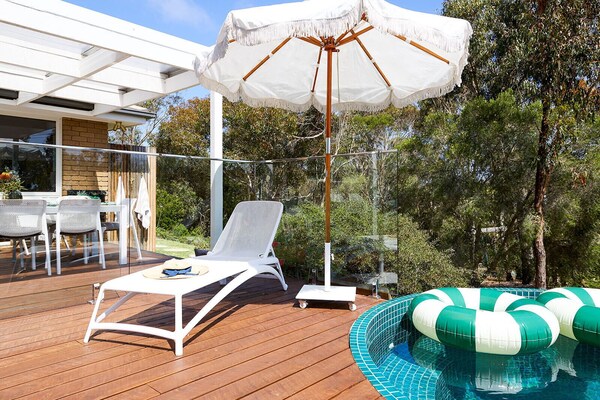 Dreamy Surf Coast Cottage Set In Private Gardens With Plunge Pool And Sauna. - Jan Juc