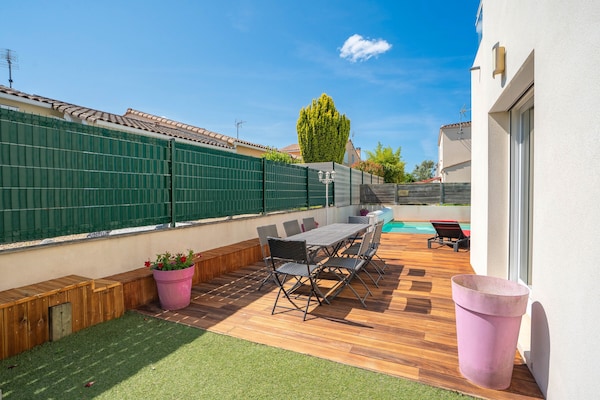 Villa Sigiriya Avec Vue Mer Et Piscine Chauffée - à 400m De La Plage Et Commerces - Royan
