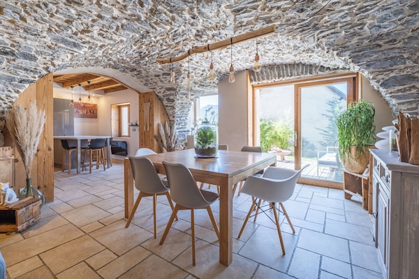 L'oisans Bleu - Village House With Terrace And Garden - Auris