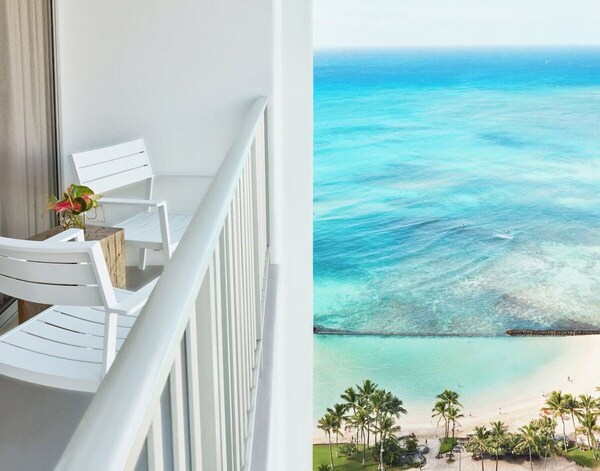 Queens Oceanfront Dreams, Alohilani Resort  2 Ocean View Rooms, Comfort Stay - Honolulu