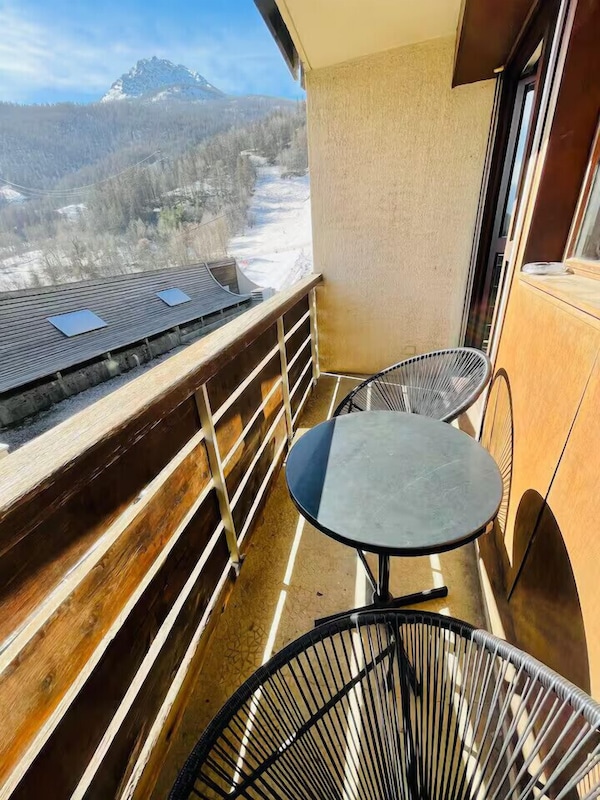 Studio With Balcony Near The Slopes Chantemerle - Serre Chevalier