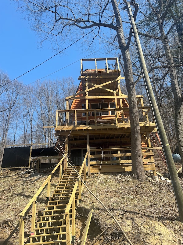 Cabin In The Treetops! 4 Level A-frame Cabin, With 5 Levels Of Decks - Ohio