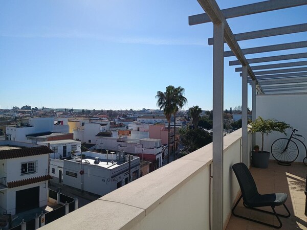 Apartamento 'Mirador De Las Salinas' Con Terraza Privada, Wi-fi Y Aire Acondicionado - Sanlúcar de Barrameda