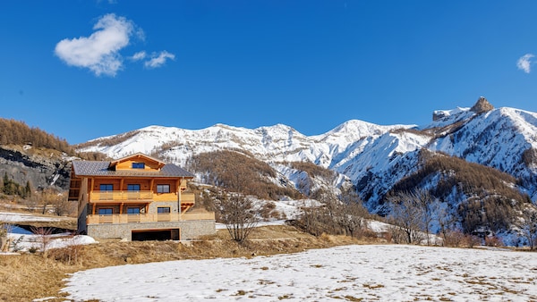 Bel Appartement Rdc  Chalet Haut De Gamme Proche Lac D'allos Et Pistes De Ski - Colmars