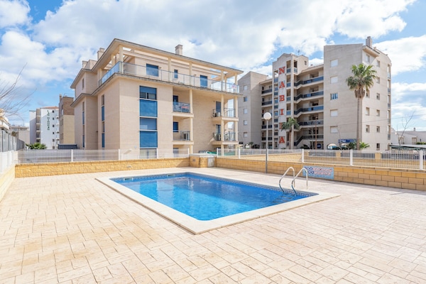 Appartement 'Mar De Lauria Il' Met Uitzicht Op Zee, Gedeeld Zwembad En Airconditioning - Miami Platja