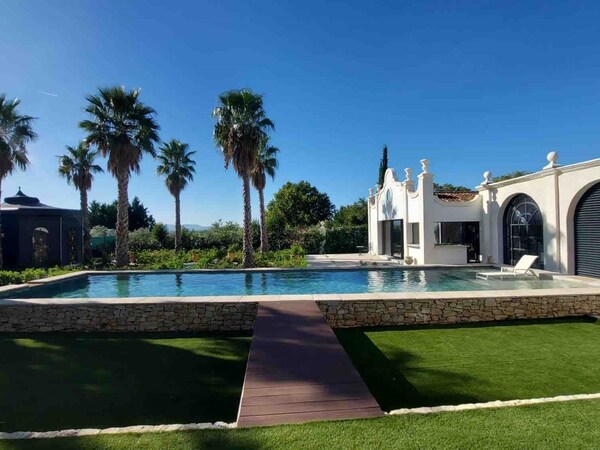 Chambre Aix-en-provence·swiming Pool.garden.vue.marble Bathroom.palm Grove. - Aix-en-Provence