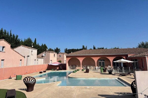 Domaine De Bacchus-20 Min Montpellier-maison Avec Piscine Et Clim-4 Couchages - Vendargues