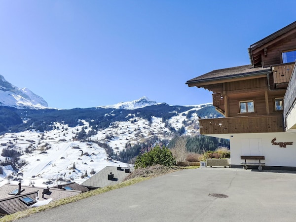 Leuk Appartement Voor 4 Personen Met Wifi, Tv, Balkon En Parking - Grindelwald