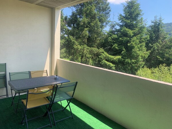 The Feutres Residence With Balcony And View Of The Hills/city - Xonrupt-Longemer