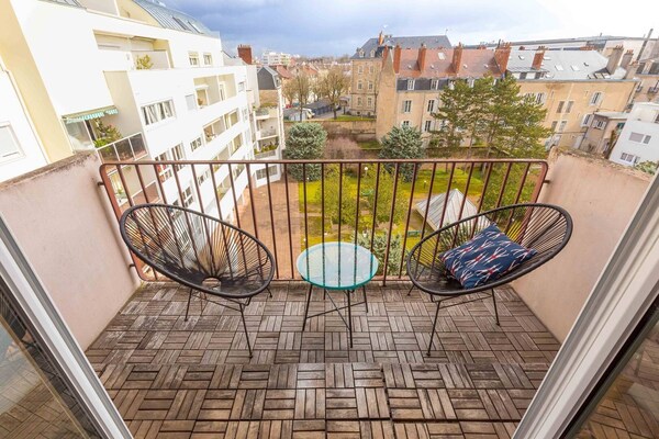 La Parenthèse -Appartement 3 Chambres Avec Garage Et Balcon -Sr Loc - 디종