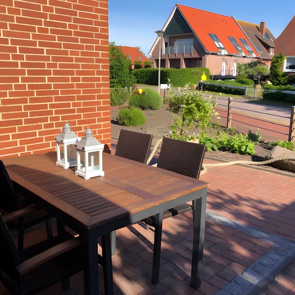Ferienwohnung 'Inselhuuske I' Mit Privater Terrasse, Privatem Garten Und Wi-fi - Langeoog