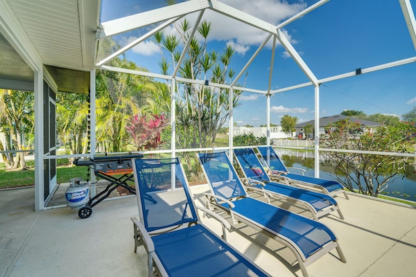 Canal-front Gem W/ Hot Tub, Foosball In Cape Coral - North Fort Myers, FL