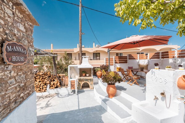 Casa De Vacaciones 'Mannas House 2' Con Vistas A La Montaña, Wi-fi Y Aire Acondicionado - Islas de Rodas