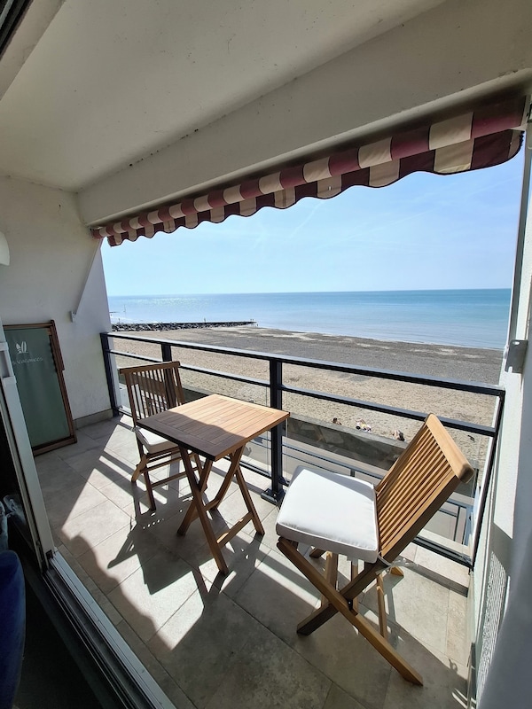 Vue Mer Exceptionnelle \Nappart 3*  Grand Confort Deco Soignée & Belle Terrasse - Agon-Coutainville
