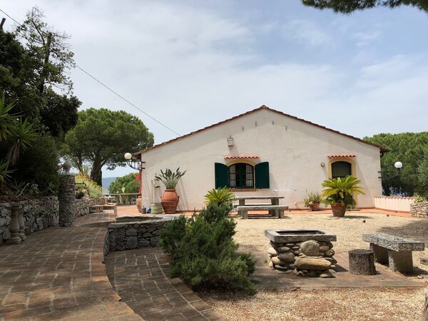 Villa 'Le Ginestre Di Mare' With Sea View, Private Terrace And Private Garden - Capoliveri