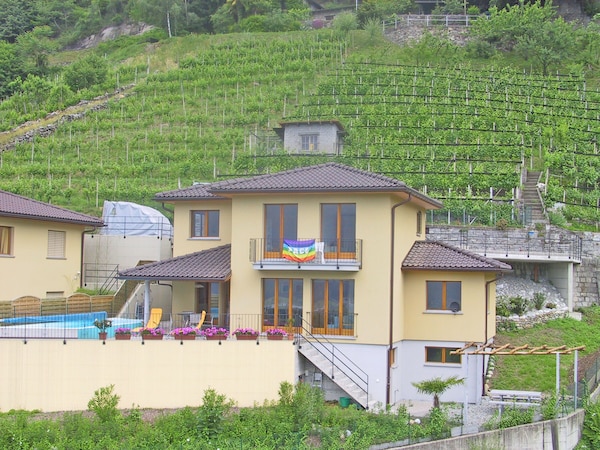 Beautiful Detached House With Swimming Pool And Panoramic Views - Lago Maggiore