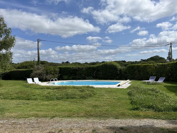 Maison Pour 8 - Piscine Chauffée - 800m De La Plage - Penmarch