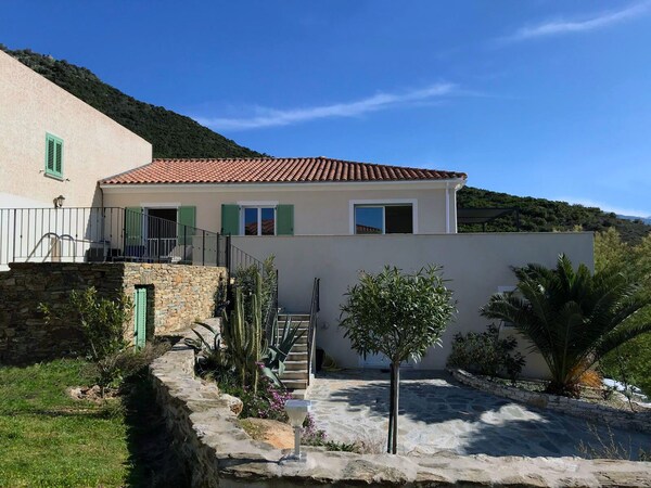 Vista Luxury Villa - Private Pool - Panoramic View Of Lake Padula - Bastia