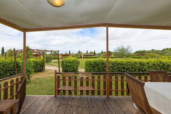 Bungalow 'Stella 1' Mit Gemeinschaftspool, Privater Terrasse Und Klimaanlage - Bibbona