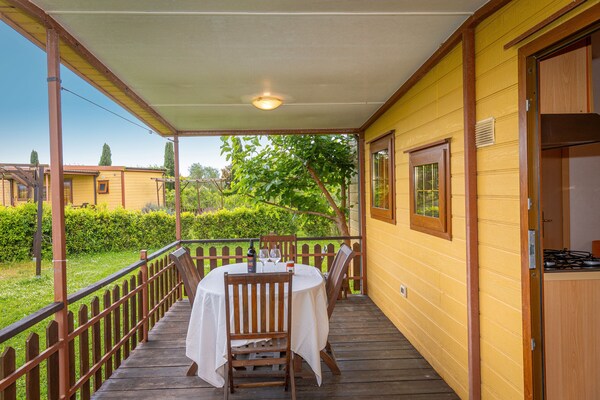 Bungalow 'Stella 2' Mit Gemeinschaftspool, Privater Terrasse Und Klimaanlage - Bibbona