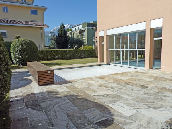 Renovated Apartment On Side Street With Balcony And Indoor Pool - Ascona