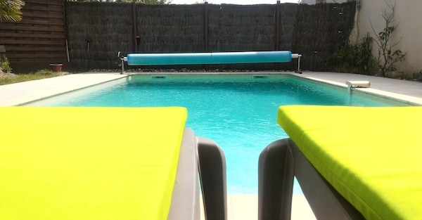 Chambre Accès Direct Grande Piscine-coin Cuisine-parking-aircon-jardin - Talence