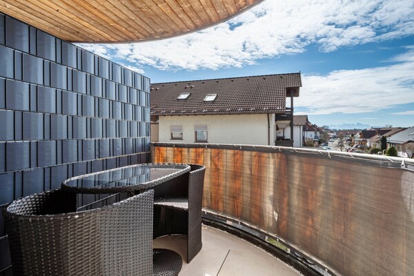 Apartment 'Bodenseenest' With Mountain View, Balcony And Wi-fi - Meckenbeuren