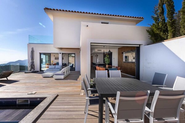 Villa Sea View La Californiehanglage Direkt Am Meer Blick Auf Die Golden Island - Carqueiranne