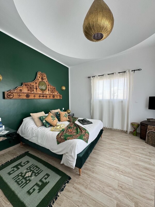 Maison D'hôtes Dar El Kahina Djerba -Suite Emeraude- Située à 300m De La Plage - Djerba