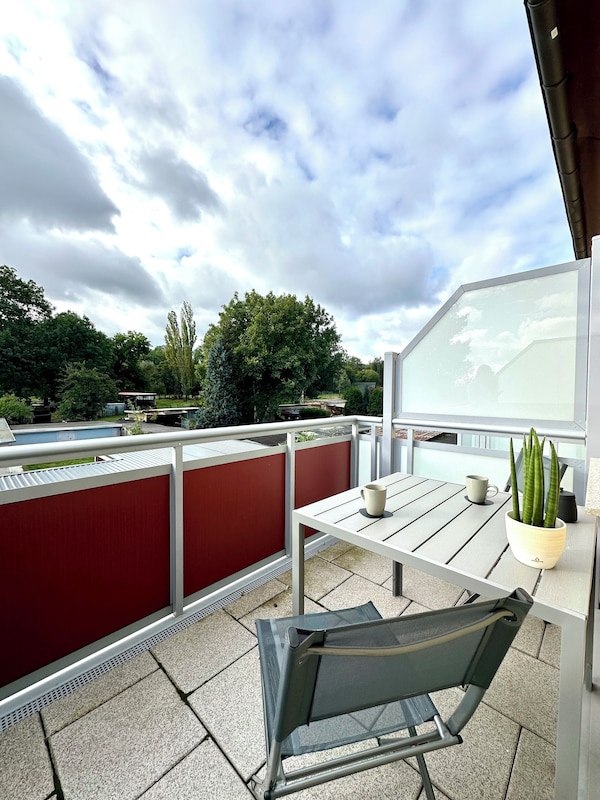 Ferienwohnung Frieda M. Parkplatz+wallbox,balkon,küche,wm - Ballenstedt