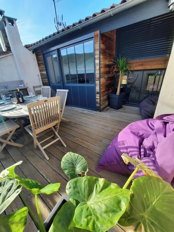 Spacious Village House With Roof Terrace - Bormes-les-Mimosas