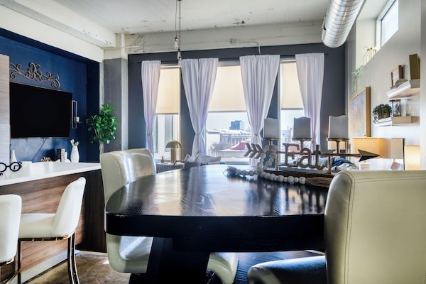 Chic Downtown Industrial Loft - Dallas, TX