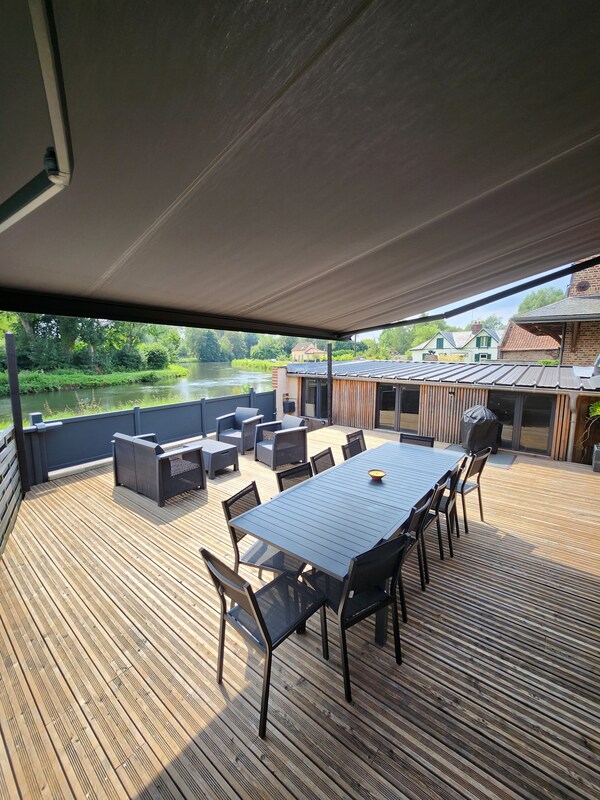 Tribu Chill House Jacuzzi Sauna On Terrace Overlooking The Somme River - Amiens