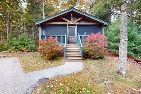 Unwind In This Dog-friendly Cabin With Kitchen, Firepit, Wifi & Wooded Views - Camden, ME