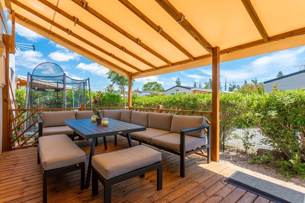 Caravan 'Le Mediterranéen' With Mountain View, Shared Pool And Air Conditioning - Var