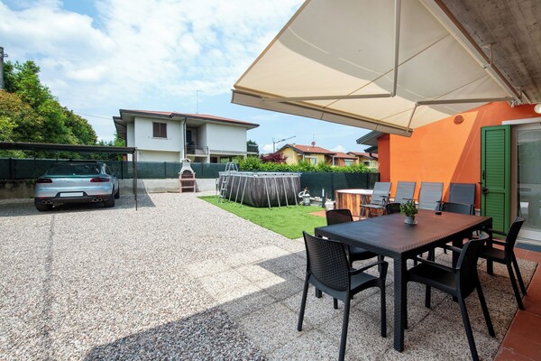 Apartment 'La Villa Del Caribe Bilocale' With Lake View, Wi-fi And Air Conditioning - Peschiera del Garda