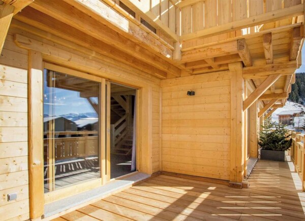 Appartement "Chalet A - O Saisies" Avec Vue Sur Les Montagnes, Terrasse Privée Et Wi-fi - Notre-Dame-de-Bellecombe