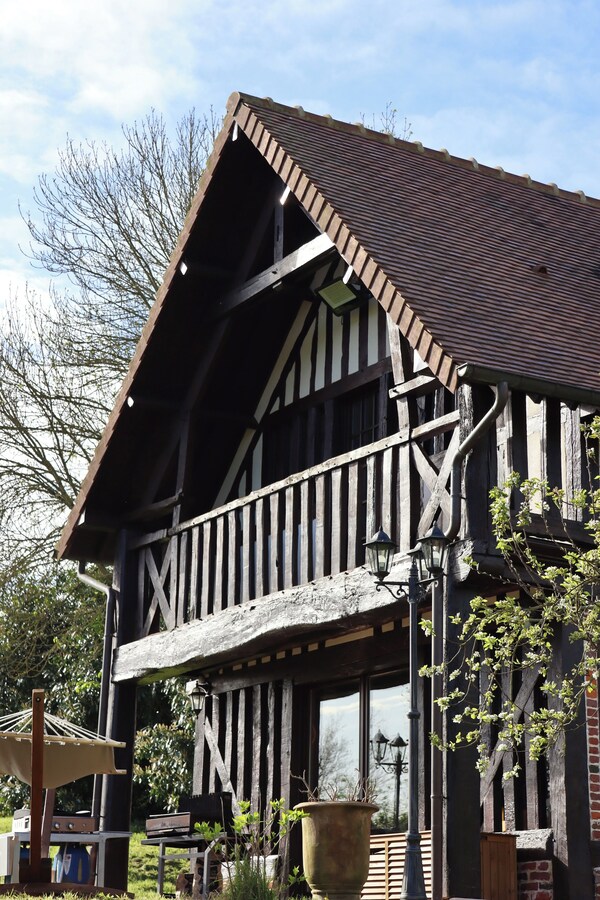 Maison De Famille En Colombages "Bienvenue Au Coche" Typique Du Pays D'auge - Calvados