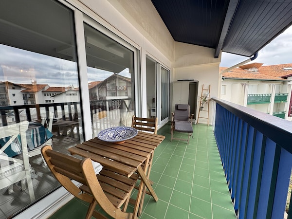 Charmant 2 Pièces à Hendaye Avec Wifi - Plage d'Hendaye