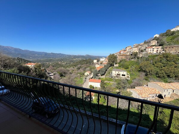 Cap Corse, Quiet Apartment Next To St Florent Superb View Of The Valley - Oletta