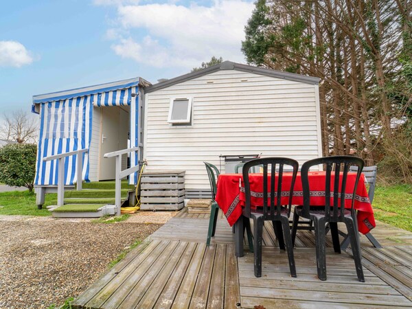 Mobilheim 2 Schlafzimmer Mit Klimaanlage, Terrasse Und Pool In Mimizan - Landes