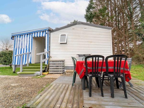 Mobilheim 2 Schlafzimmer Mit Klimaanlage, Terrasse Und Pool In Mimizan - Landes