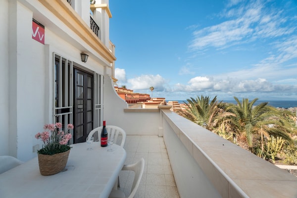 Vacation 'Sueños Del Sur' With Sea View, Shared Pool And Private Terrace - Costa Adeje