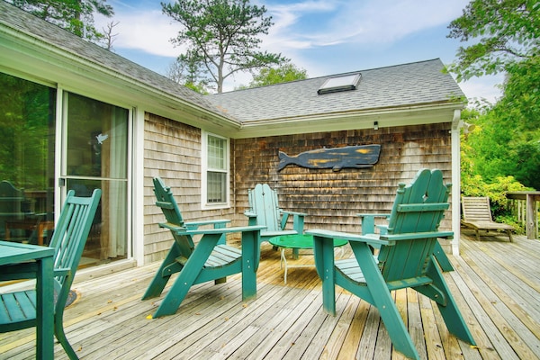 Furnished Deck: Retreat On Mashpee River! - New Seabury, MA