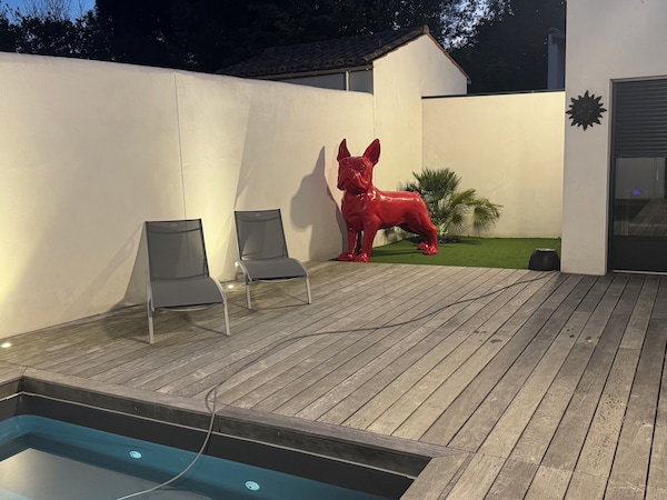 Villa Rehon Neuve Piscine Proche La Rochelle Ile De Re 9 Couchages. - Charente-Maritime