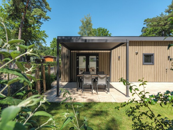 Genießen Sie Ein Luxuriöses Ferienhaus Für 5 Personen In Der Waldreichen Natur Der Veluwe Mit Modernen Annehmlichkeiten, Klimaanlage Und Einer Stilvollen Pergola Für Optimalen Komfort - Apeldoorn