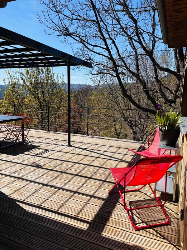 Homerez - Familienchalet In Lodève Mit Garten - Lodève