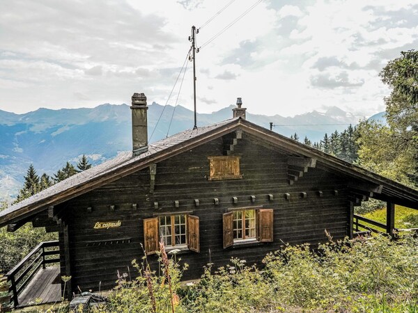 Merveilleuse Maison De Vacances Privée Pour 6 Personnes Avec Wifi, Tv, Terrasse Et Vue Panoramique - Sion