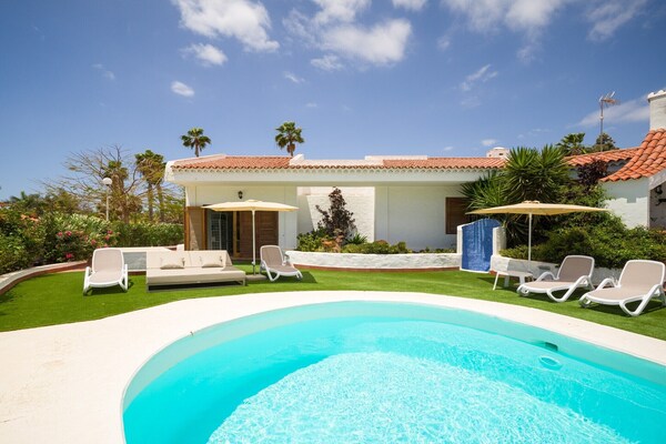 Villa Con Piscina Climatizada En Gran Canaria - Maspalomas